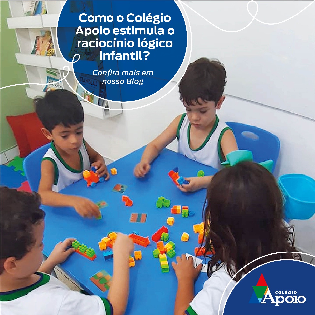 Como o Colégio Apoio estimula o raciocínio lógico infantil?